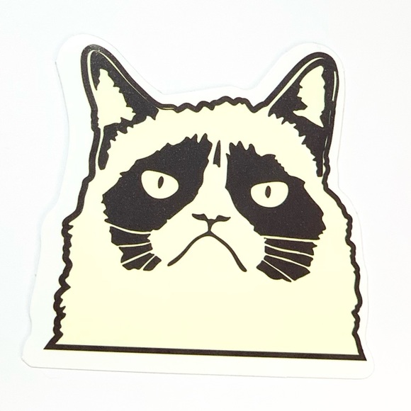 Accessories | Grumpy Cat Vinyl Sticker | Poshmark